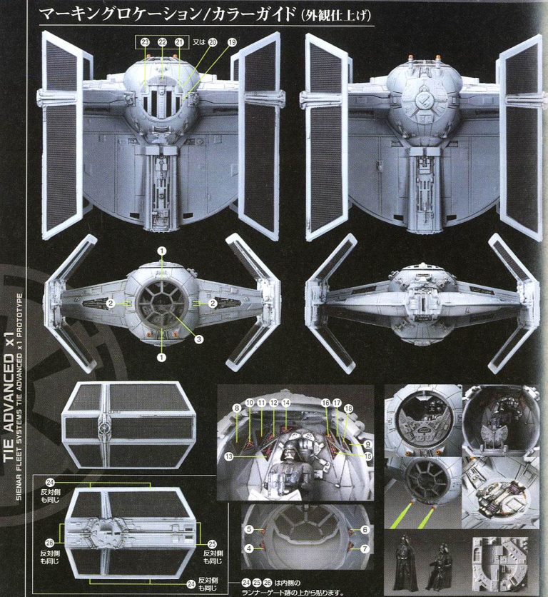 Star Wars Darth Vader's Tie Fighter 1/72 Model Kit BANDAI - O Espaço ...