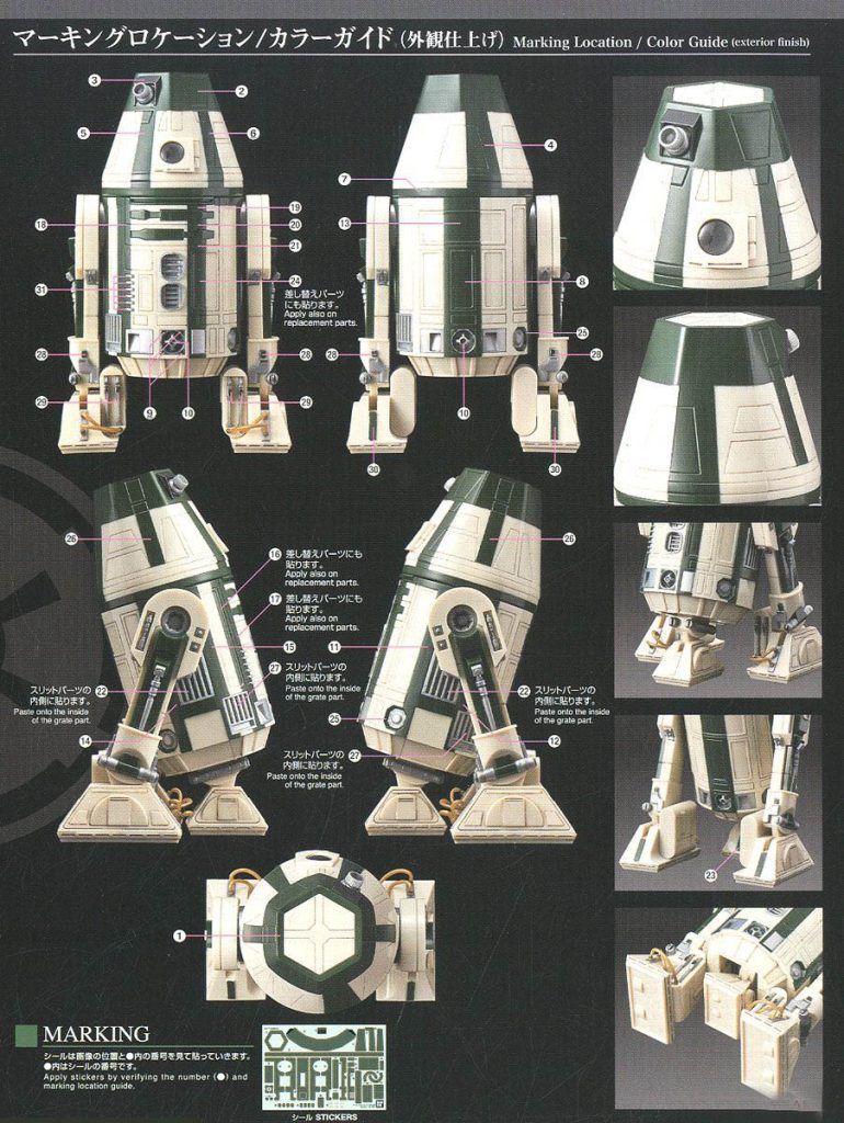 Star Wars R4-M9 Model Kit BANDAI - O Espaço Virtual do Colecionador