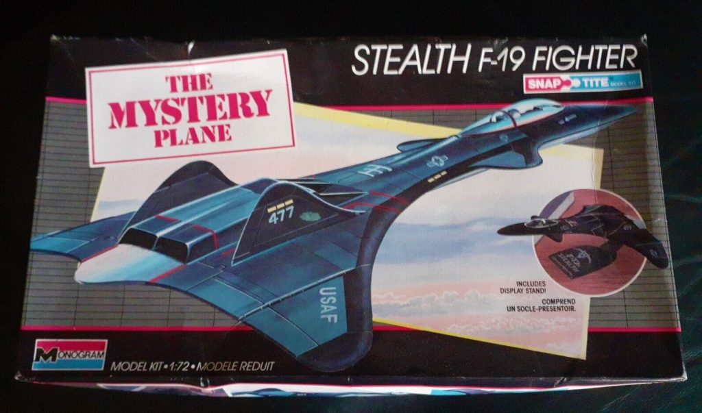 F-19 Stelth Fighter - 1/72 Monogram - O Espaço Virtual do Colecionador