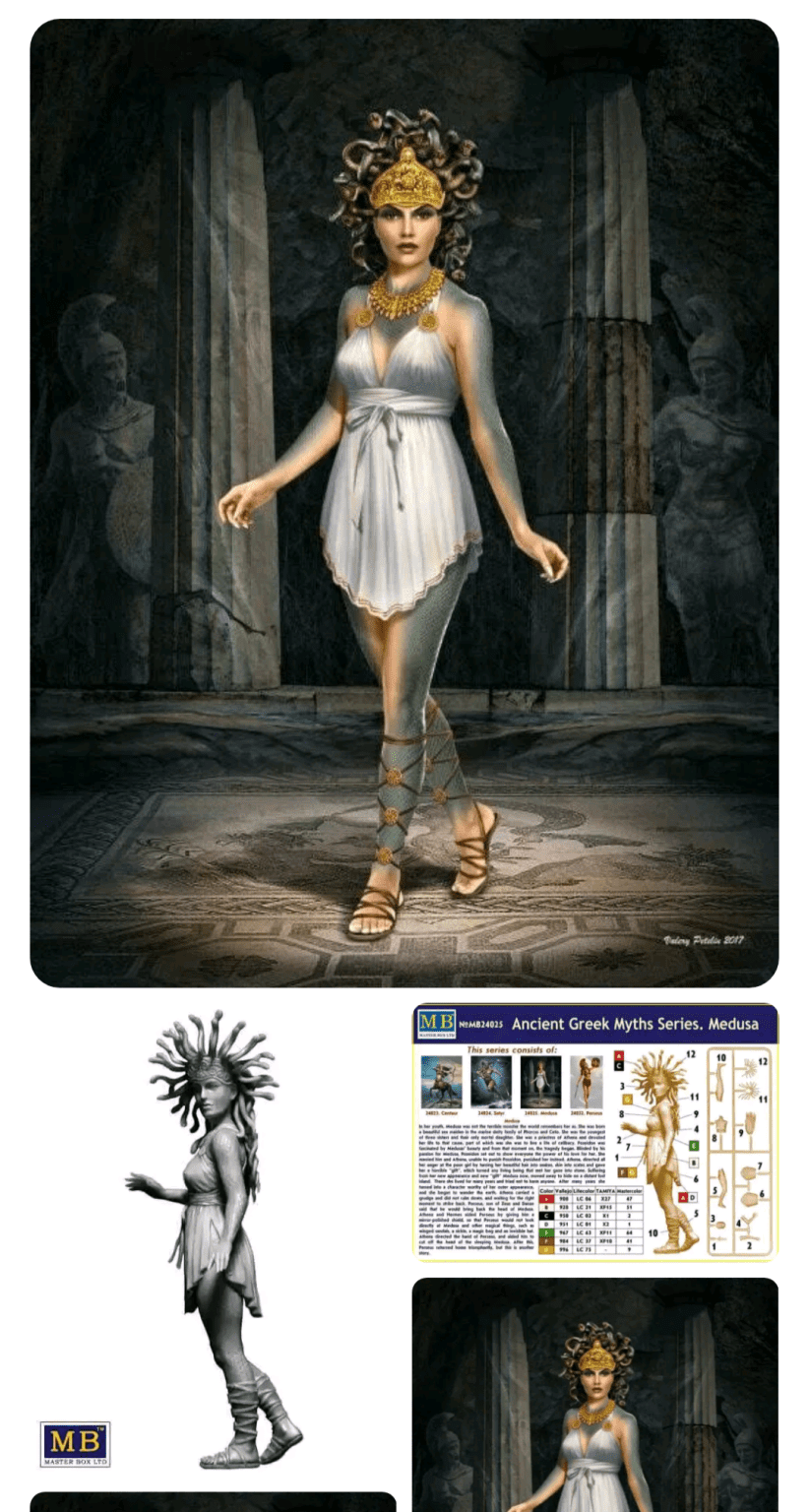 Medusa (Ancient Greek Mith) 1/24 Model Kit - O Espaço Virtual do ...