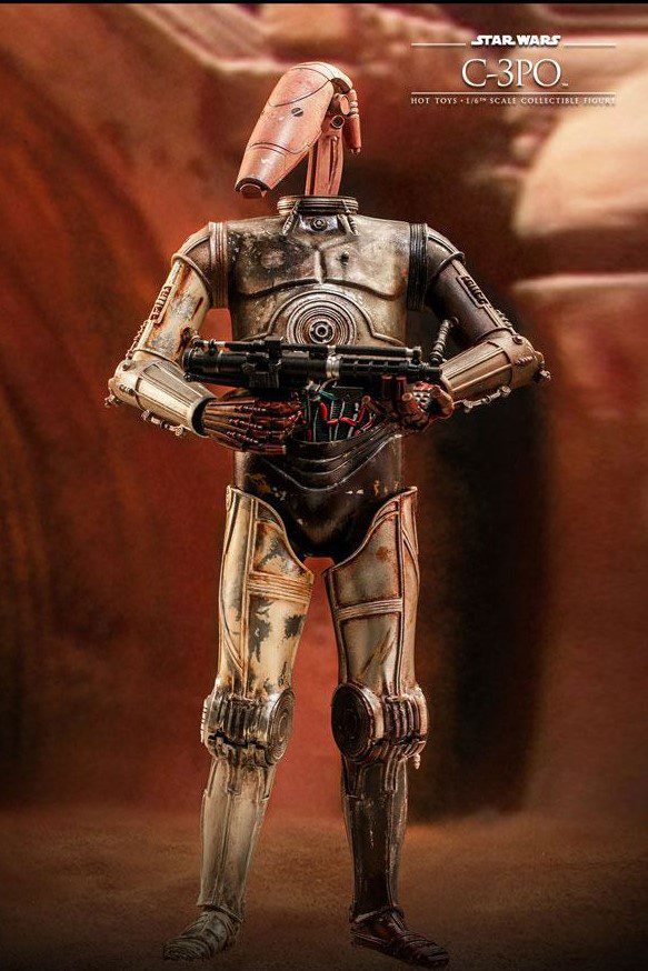 Star Wars Action Figure - C3-PO w/ Battle Droid Head - Hasbro - O ...
