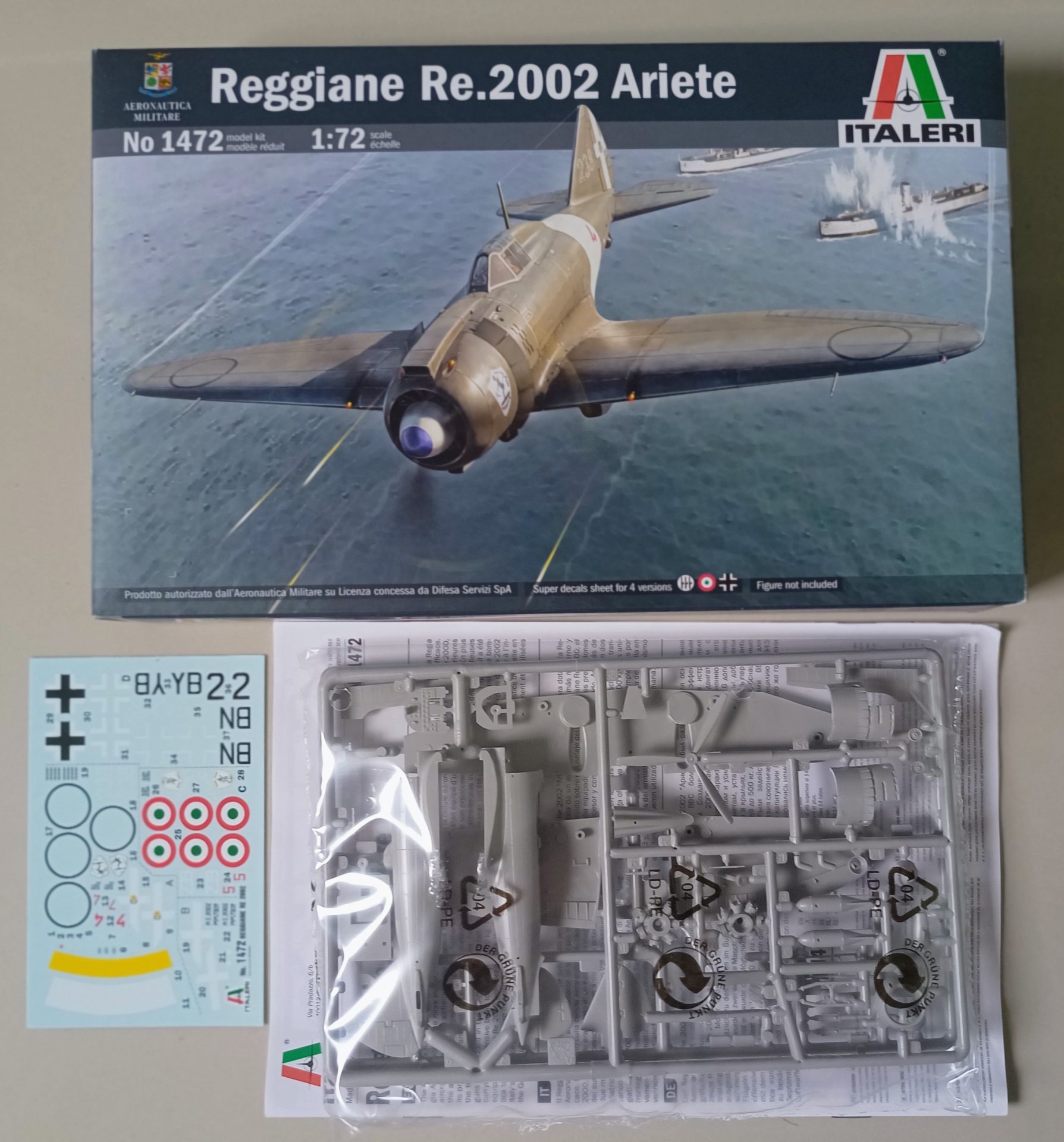Reggiane Re.2002 Ariete 1/72 Italeri - O Espaço Virtual do Colecionador